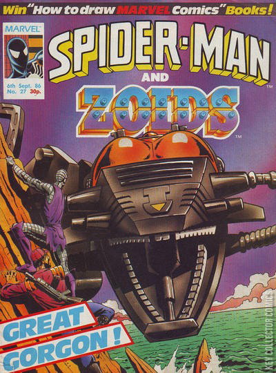 Spider-Man and Zoids #27 Published September 1986 | Key