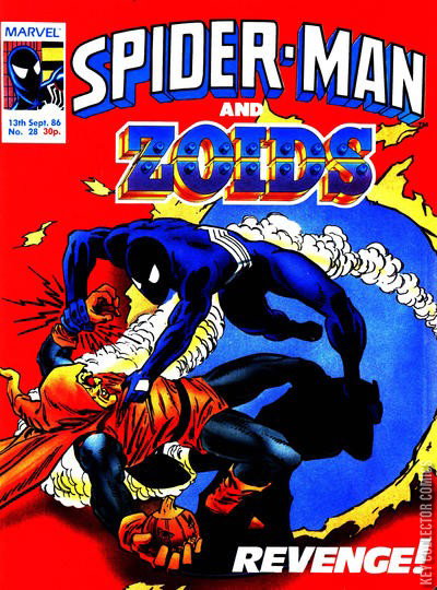 Spider-Man and Zoids #28 Published September 1986 | Key
