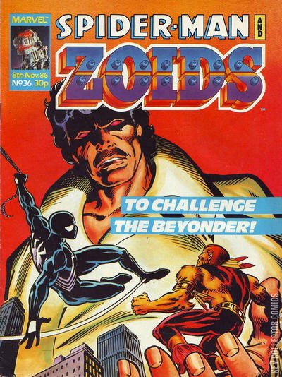 Spider-Man and Zoids #36 Published November 1986 | Key