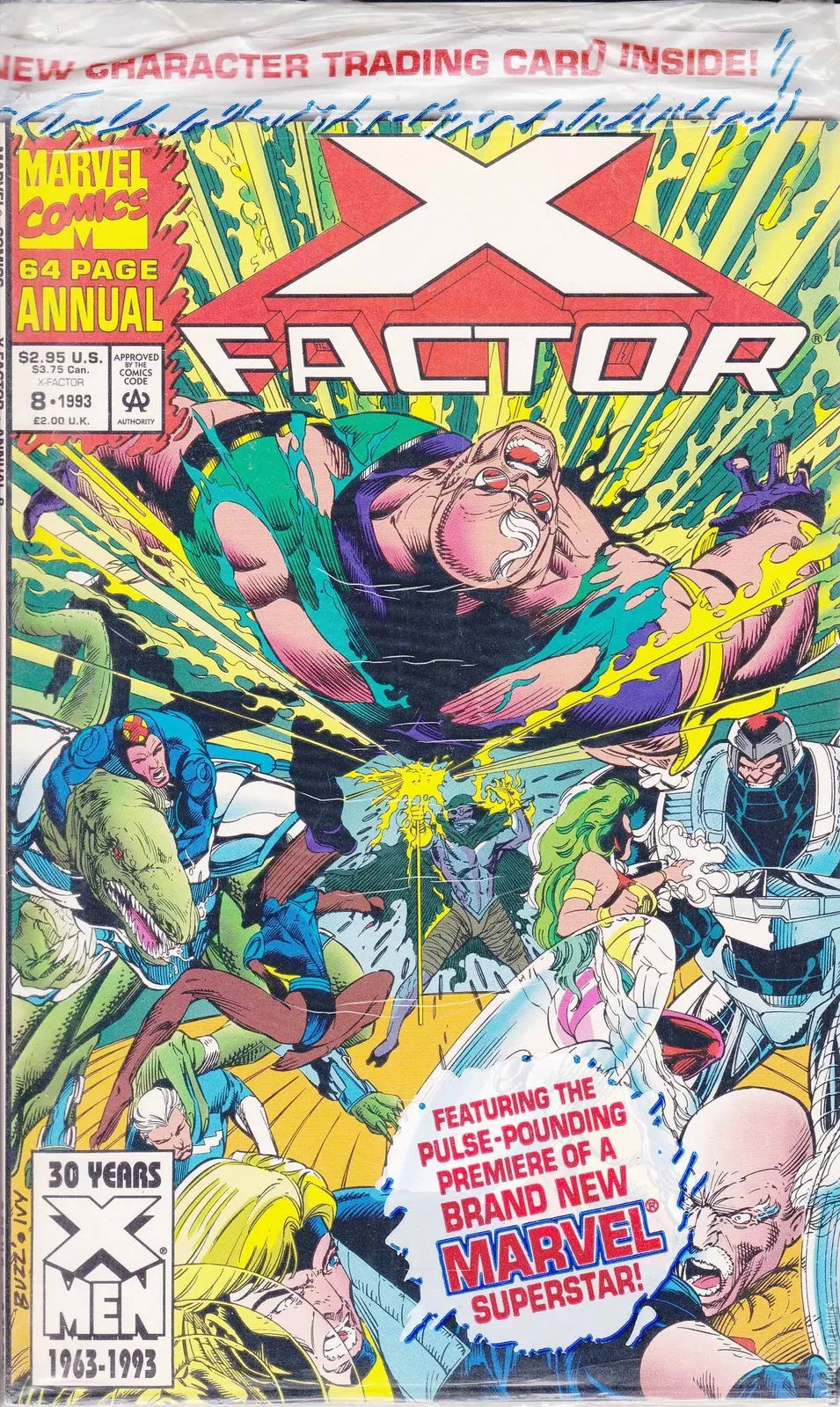 X-Factor Annual #8 Polybagged Published May 1993 | Key