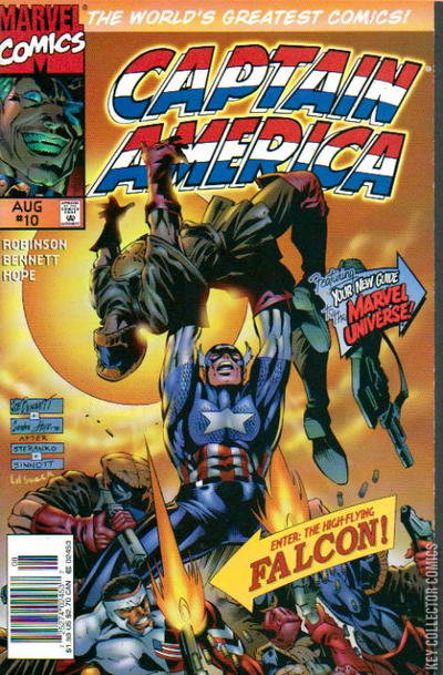 Captain America #10 Newsstand Published August 1997