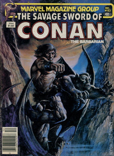 Savage Sword of Conan, The #83 Newsstand Published December