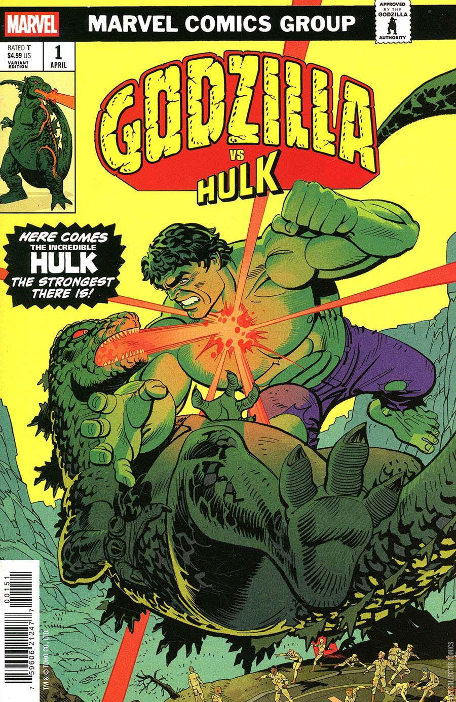 Godzilla vs The Incredible Hulk #1 Variant Published April