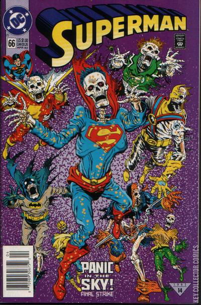 Superman #66 Newsstand Published April 1992 | Key Coll