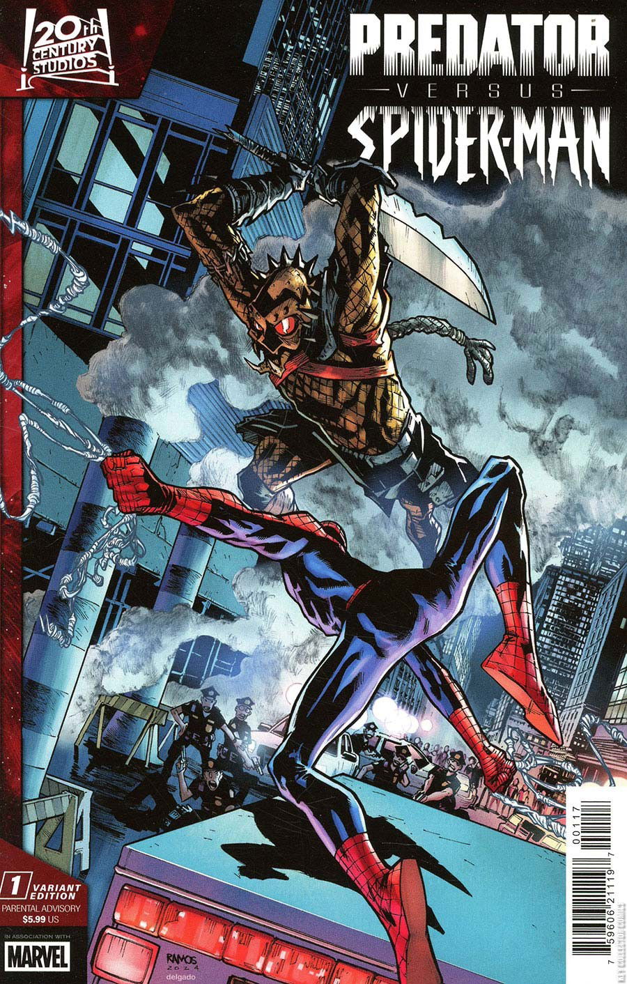 Predator vs Spider-Man #1 1:25 Published April 2025
