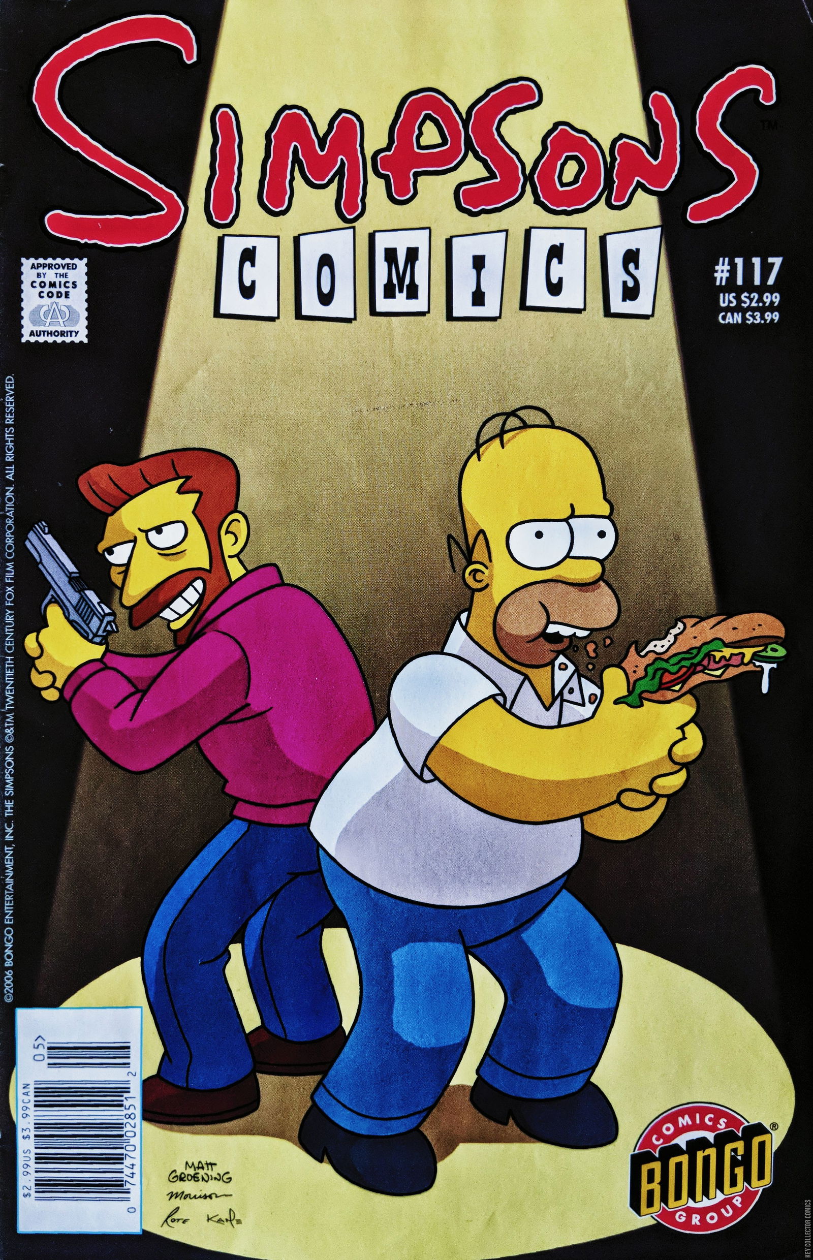 Simpsons Comics #117 Newsstand Published April 2006