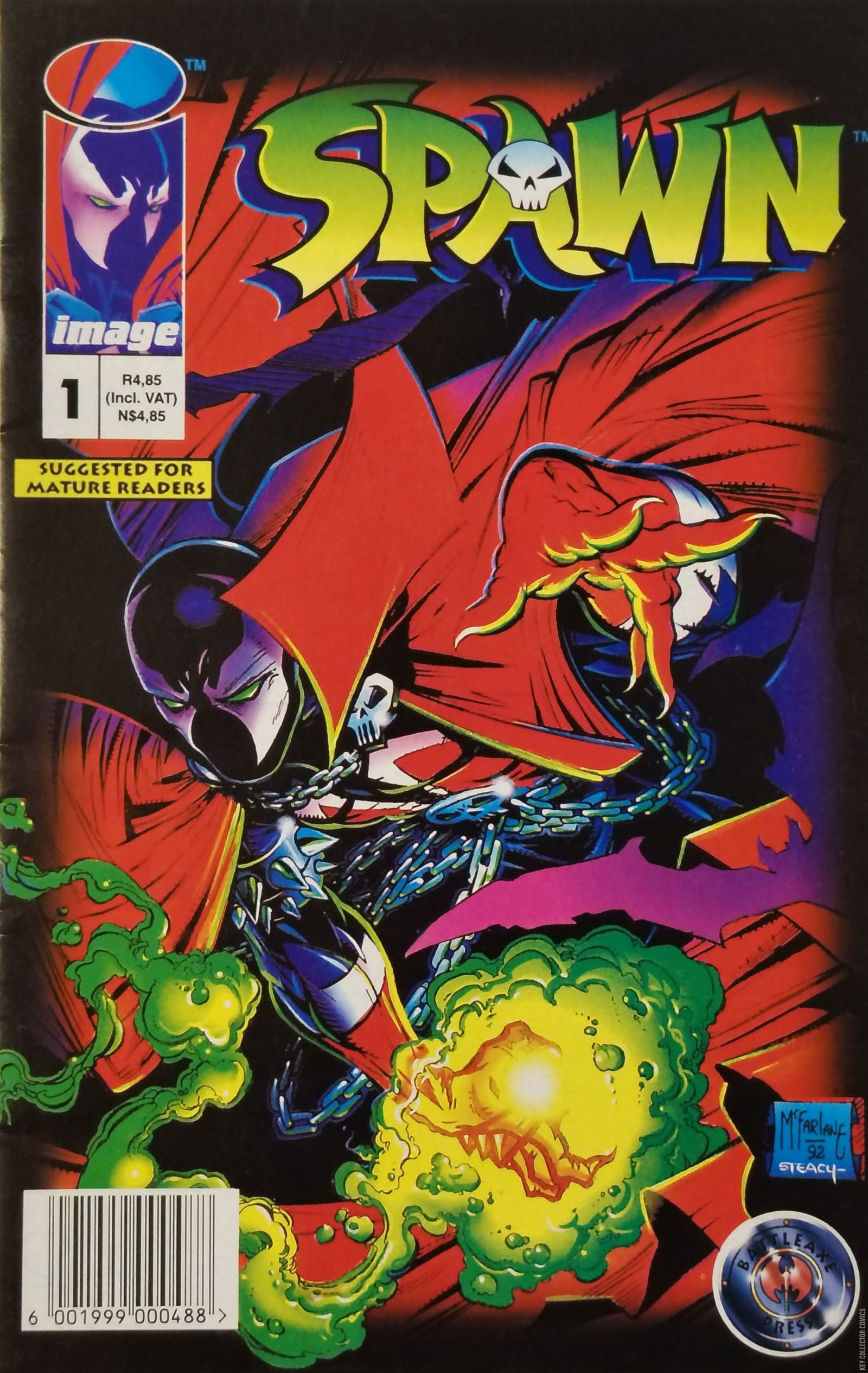 Spawn #1 International Published May 1992 | Key Collec