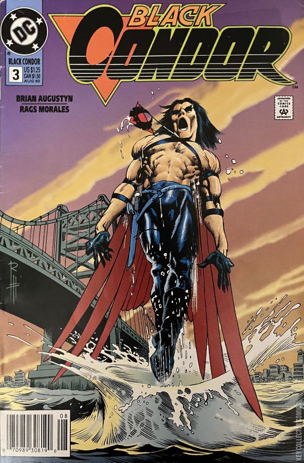 Black Condor #3 Newsstand Published July 1992 | Key Co