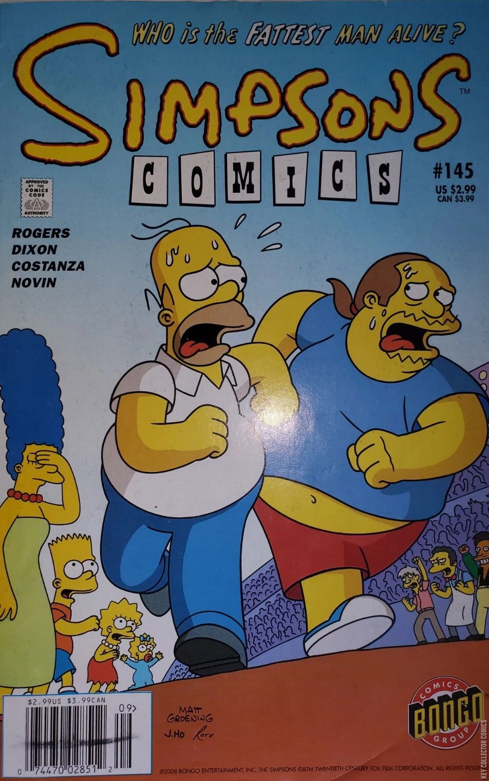 Simpsons Comics #145 Newsstand Published July 2008 | K