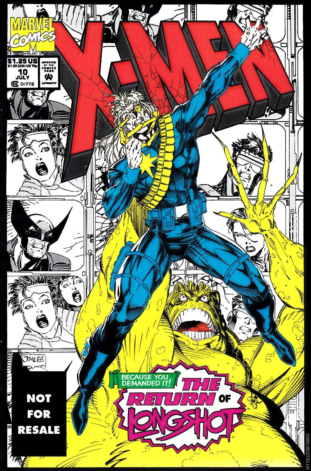 X-Men #10 Marvel Legends Published July 1992 | Key Col