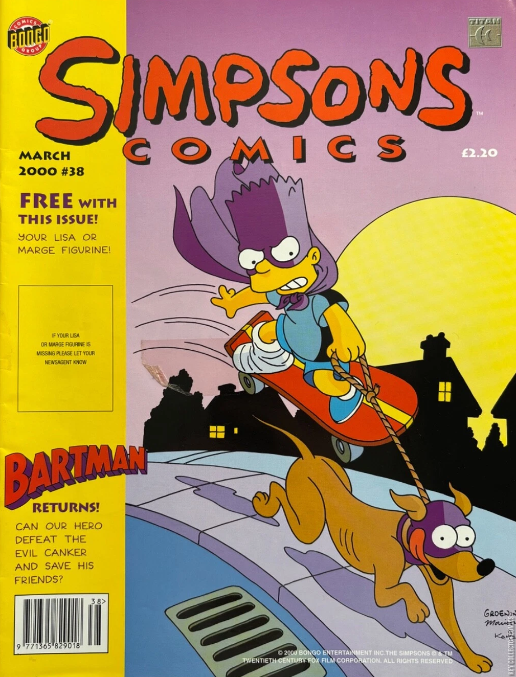 Simpsons Comics #38 Published March 2000 | Key Collect