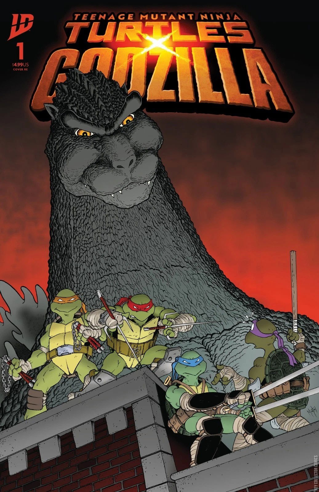 Teenage Mutant Ninja Turtles x Godzilla #1 Rubber Chicken C