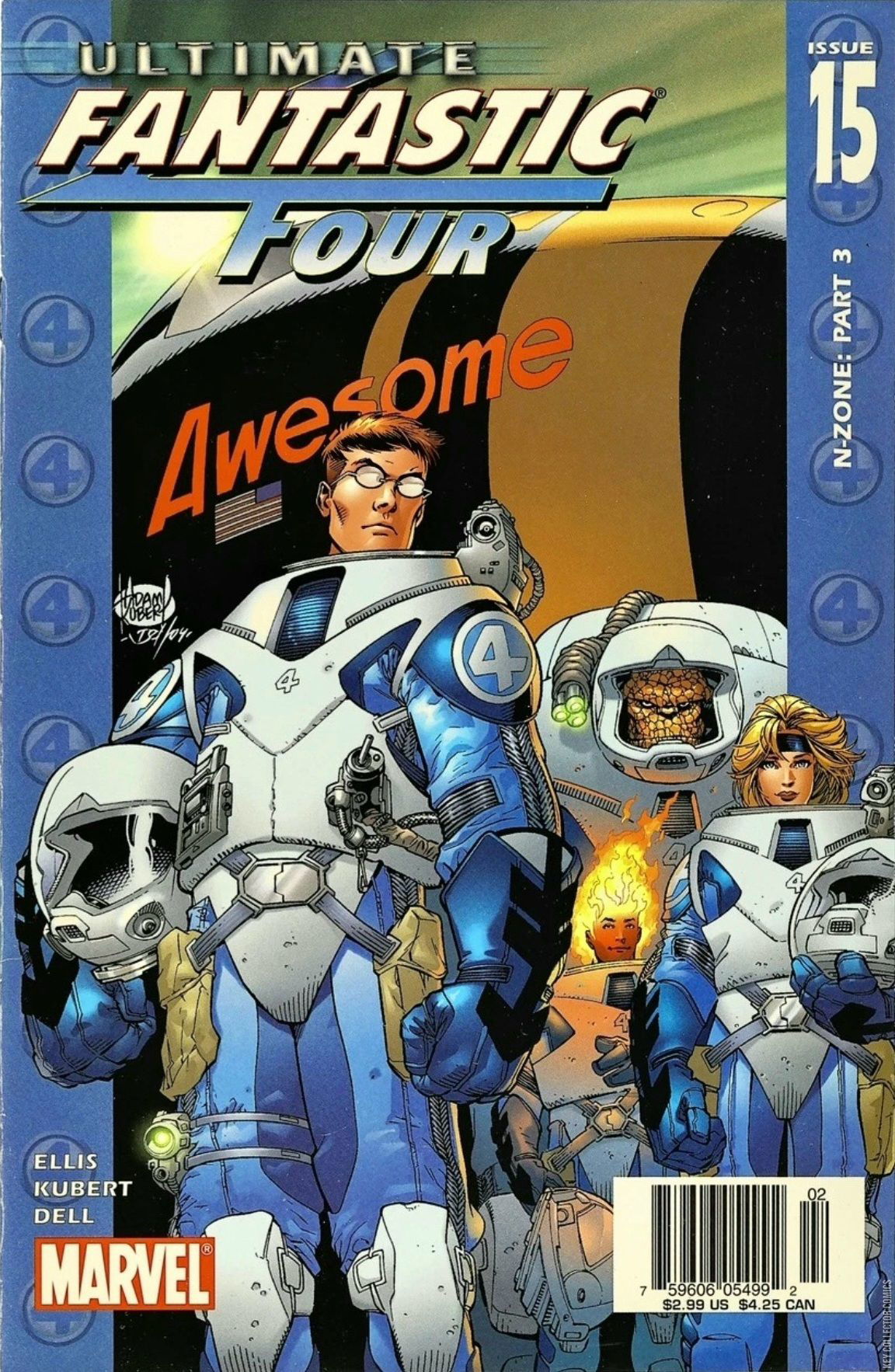 Ultimate Fantastic Four #15 Newsstand Published January 200