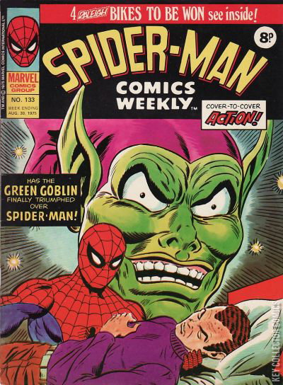 Spider-Man Comics Weekly #133 Published August 1975 | K