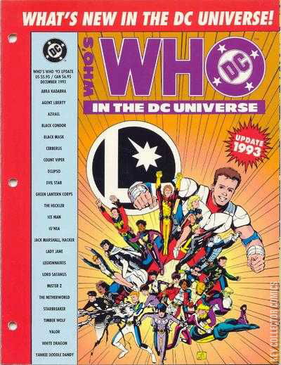 Who's Who in the DC Universe Update 1993 by DC | Key Collector Comics