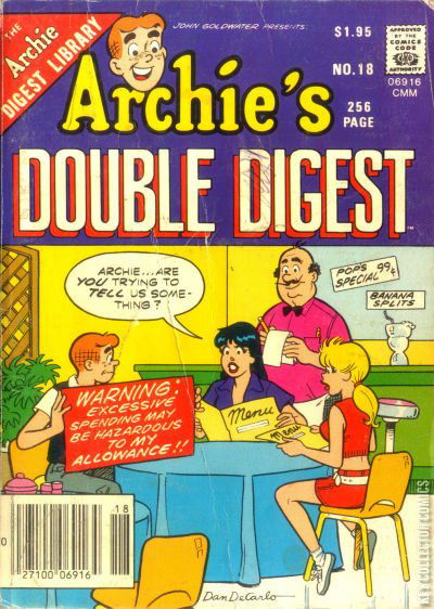 Archie Double Digest #18 Published September 1985 | Key