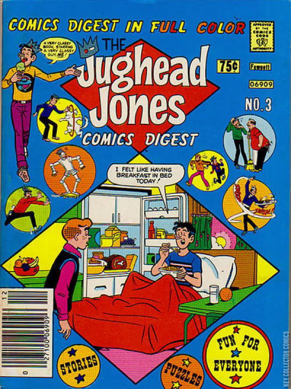 The Jughead Jones Comics Digest Magazine #3 Published Decemb