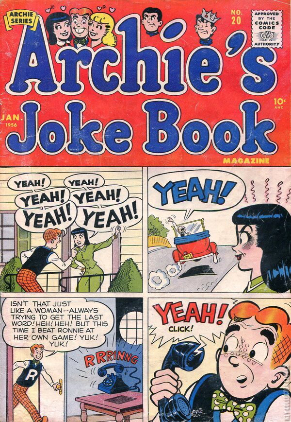 Archie's Joke Book Magazine #20 Published January 1956