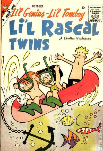 Li'l Rascal Twins #17 Published October 1959 | Key Coll