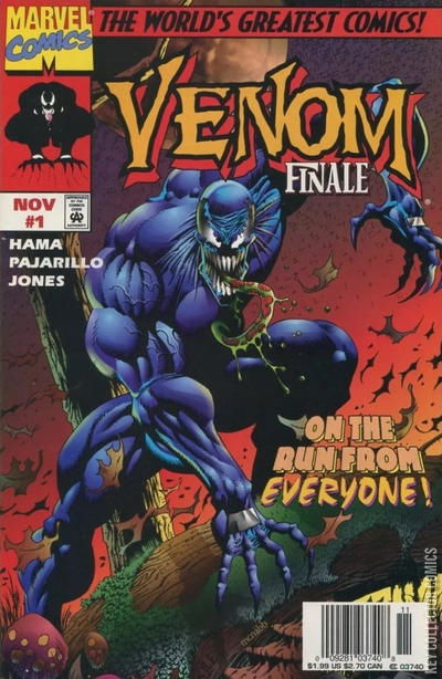 Venom: The Finale #1 Newsstand Published November 1997