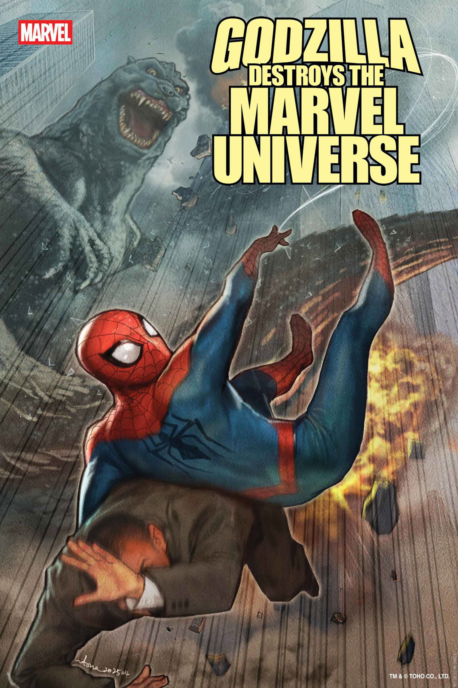 Godzilla Destroys the Marvel Universe #2 Variant Published