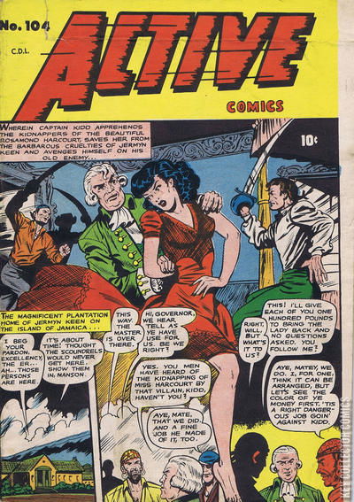 Active Comics #104 Published January 1950 | Key Collect