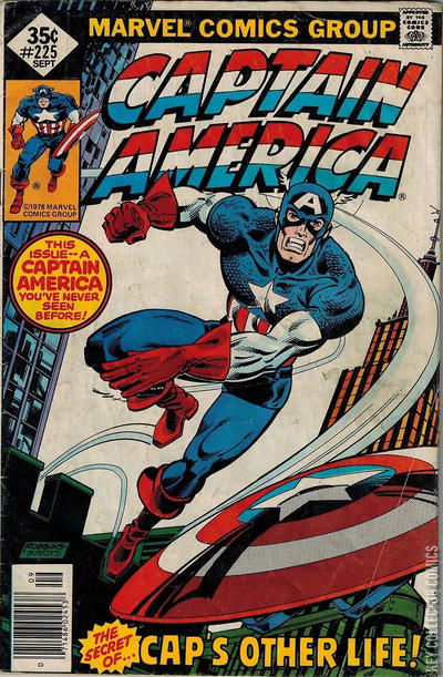 Captain America #225 Whitman Published September 1978