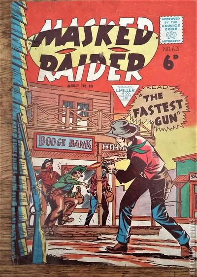 Masked Raider #63 UK Edition Published January 1957
