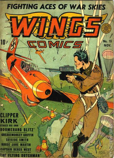 Wings Comics #15 Published November 1941 | Key Collecto