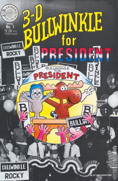 Bullwinkle for President in 3-D by Blackthorne | Key Collector Comics