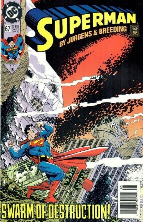 Superman #67 Newsstand Published May 1992 | Key Collec