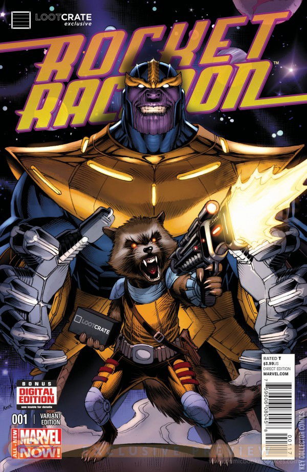 Rocket Raccoon #1 Variant Published July 2014 | Key Co