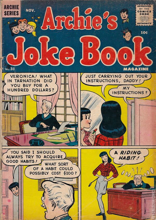 Archie's Joke Book Magazine #31 Published November 1957
