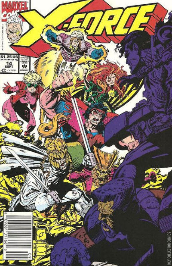 X-Force #14 Newsstand Published August 1992 | Key Coll