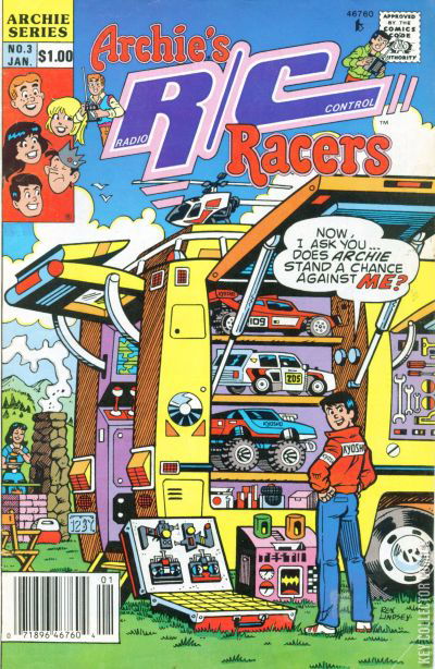 Archie's R/C Racers #3 Published January 1990 | Key Col