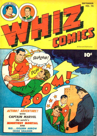 Whiz Comics #78 Published September 1946 | Key Collecto