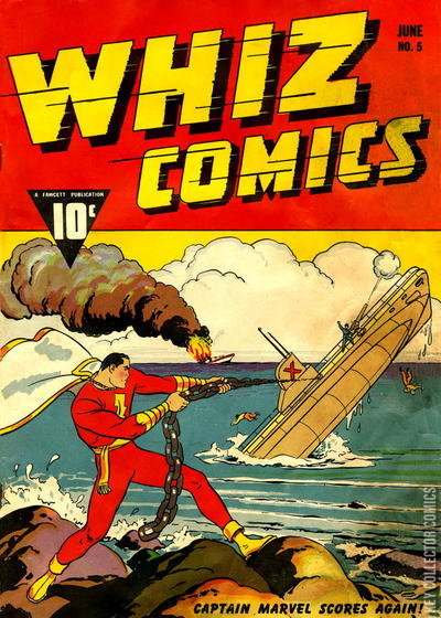 Whiz Comics 5 Published June 1940 Key Collector Comics