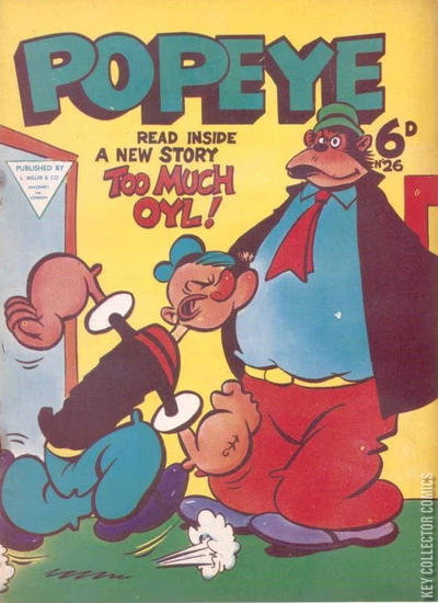 Popeye #26 UK Edition Published January 1959 | Key Col