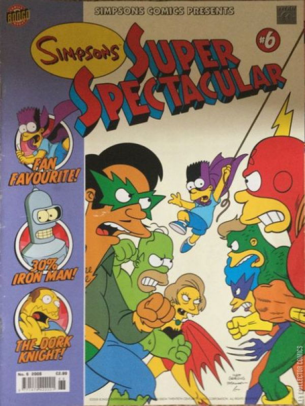 Simpsons Super Spectacular #6 Published September 2008