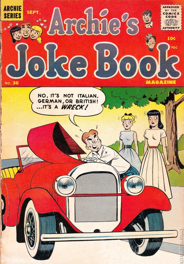 Archie's Joke Book Magazine #36 Published September 195