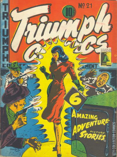 Triumph Comics #21 Published August 1944 | Key Collect