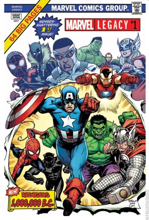 Marvel Legacy #1 Exclusive Published September 2017