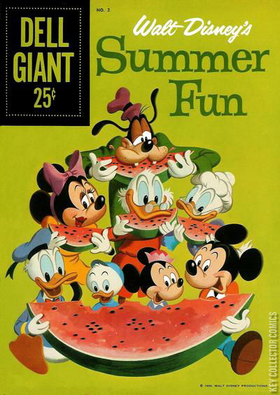 Walt Disney's Summer Fun #2 Published August 1959 | Key