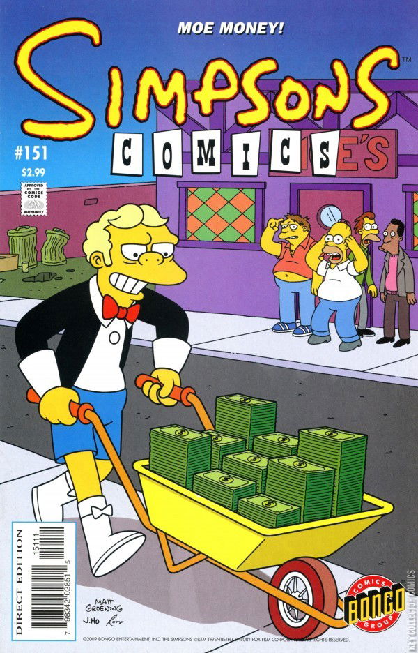 Simpsons Comics #151 Published February 2009 | Key Coll