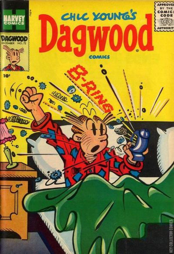 Chic Young's Dagwood Comics #72 Published December 1956