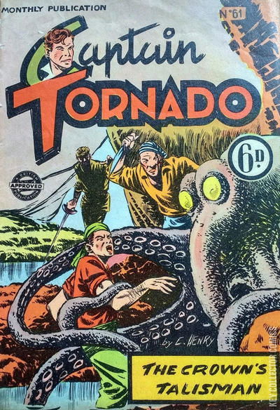 Captain Tornado #61 UK Edition Published January 1952