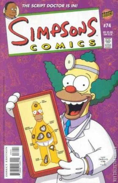 Simpsons Comics #74 Published September 2002 | Key Coll