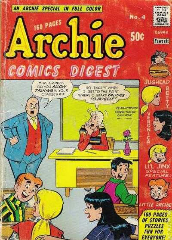 Archie Comics Digest #4 Published February 1974 | Key C