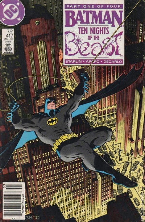 Batman #417 Newsstand Published March 1988 | Key Colle