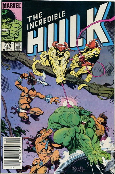 Incredible Hulk #313 Canadian Published November 1985